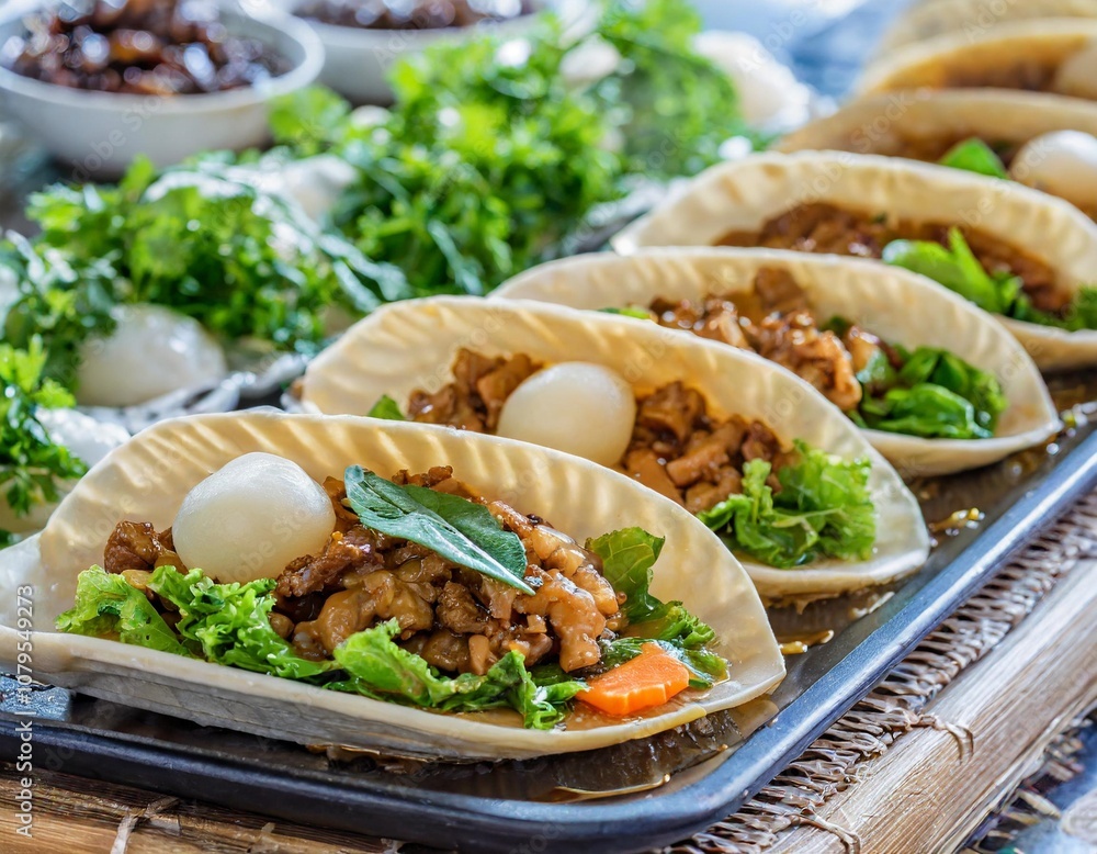 Traditional Taiwanese Street Food Markets in Taipei, With Vendors ...