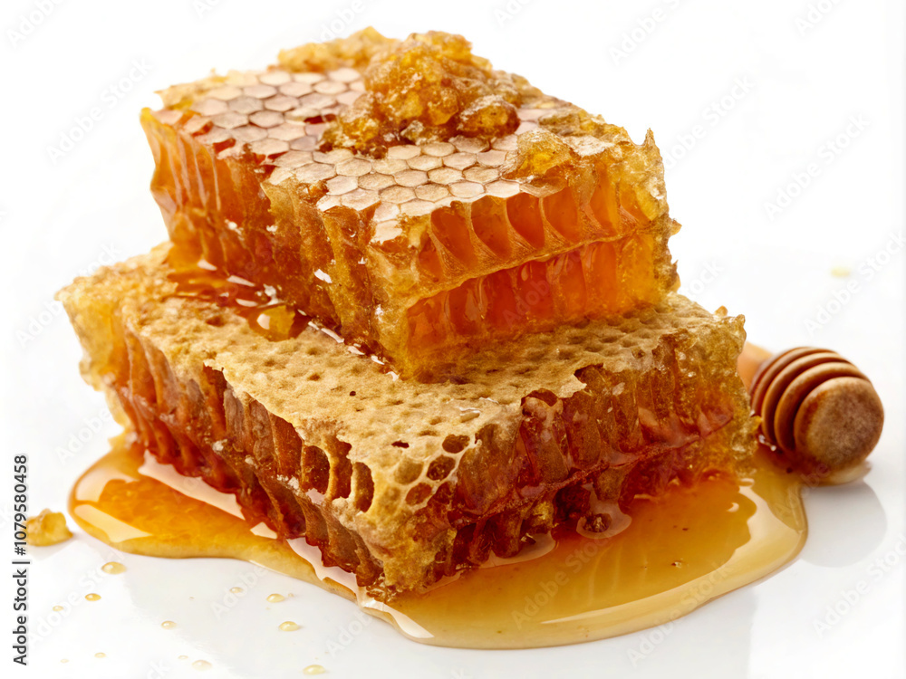 honeycomb and honey. honey, food, honeycomb, sweet, yellow, isolated ...