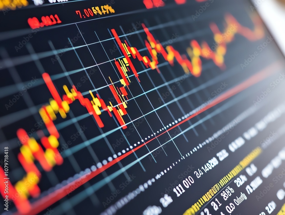 Generate a detailed financial forecast graph with annotations ...