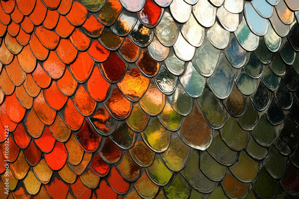 Glass snake, dragon skin texture, featuring realistic scales with a ...