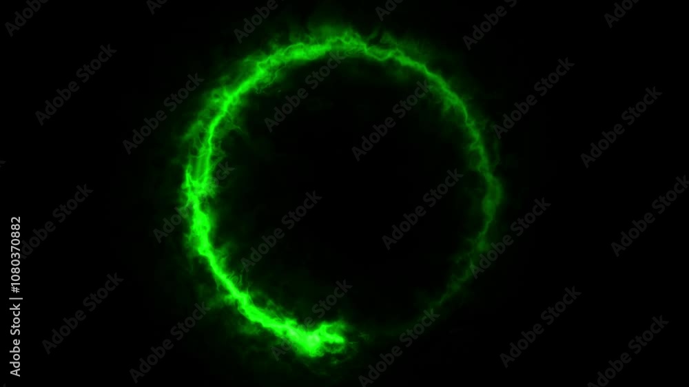 Electric Border Animation, Neon Glow Lines Loop, Cyberpunk Electric ...