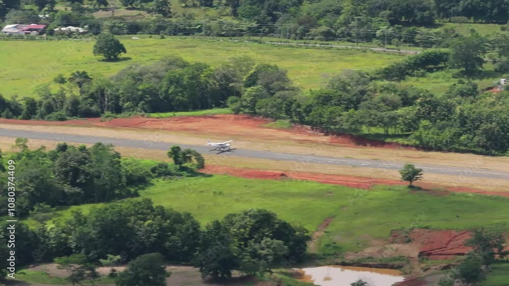 An aerial photo of Cobano Airport captures its stunning location among ...
