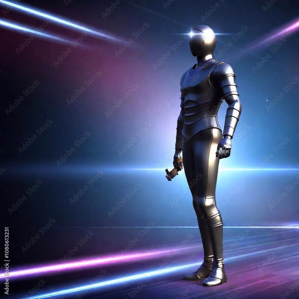 Quantum Knight: Visualize a hero who exists simultaneously in multiple ...