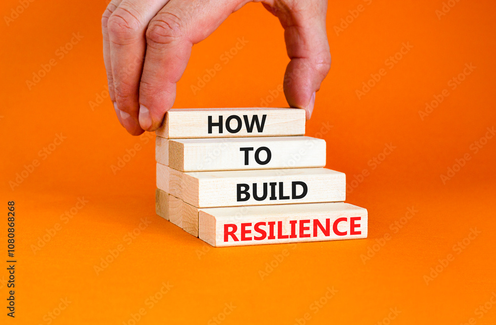 How to build resilience symbol. Concept words How to build resilience ...