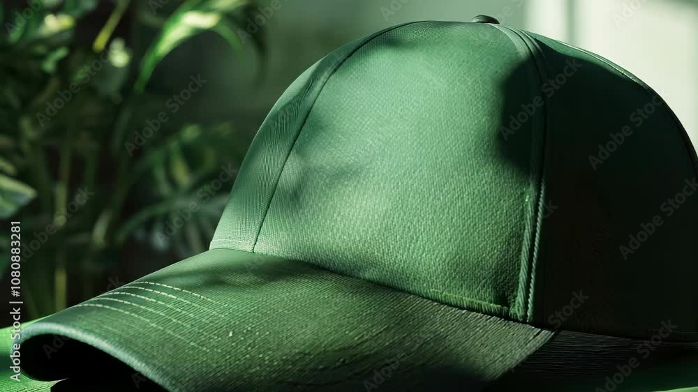 blank green cap mockup for design presentation mockup or print ...