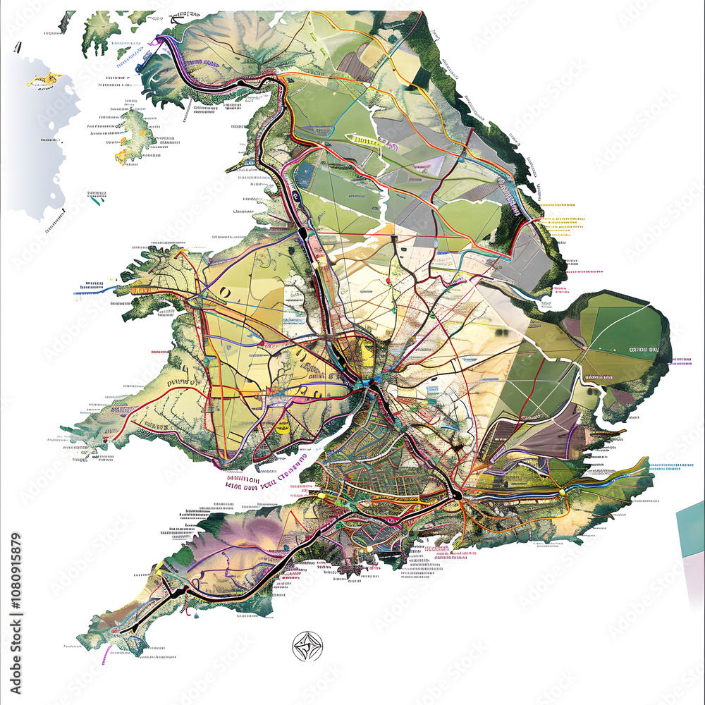 Detailed and Colour-Coded Map of NW Postcode Area in the UK Stock Photo ...