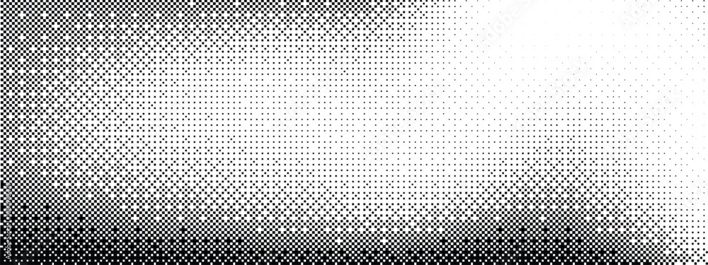Pixel dithering gradient. Bitmap texture background. Black and white ...