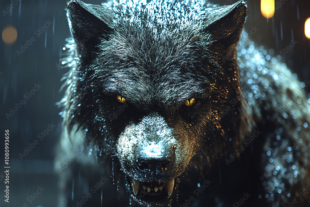 Adolescent Werewolf with Gaunt and Lanky Build in a Dark Fantasy ...