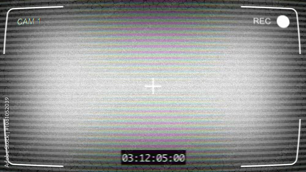 A curved retro CCTV overlay for your footage. Fallout style. Composite ...