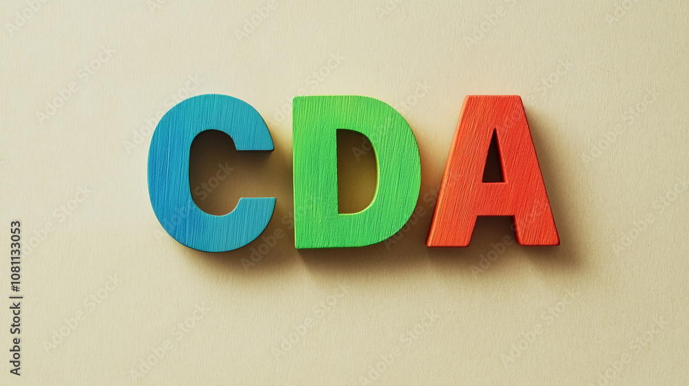 text: CDA . Check list and marker. Definition of the word highlighted ...