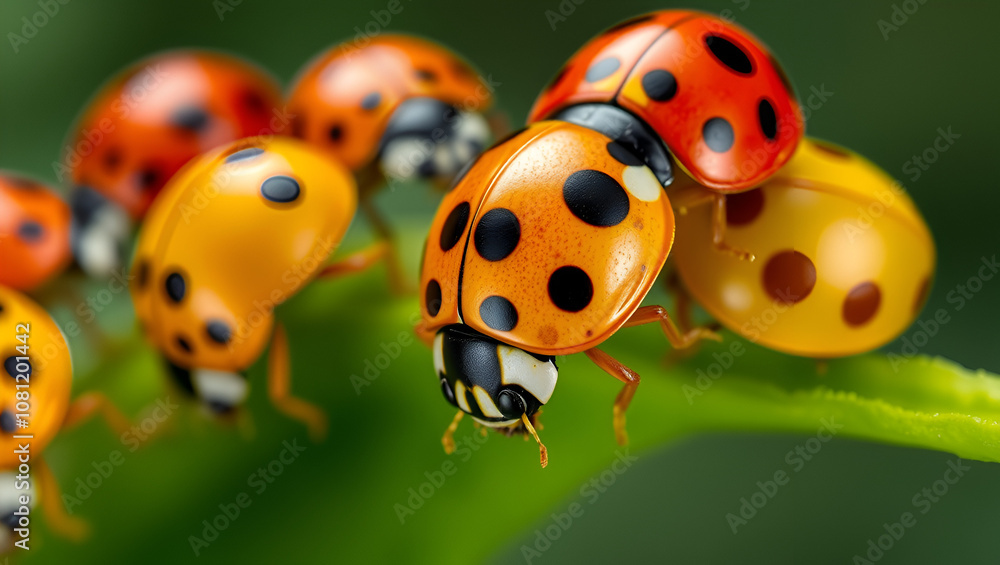 Ladybug Details Zoom in on the vibrant colors and spots of ladybugs ...