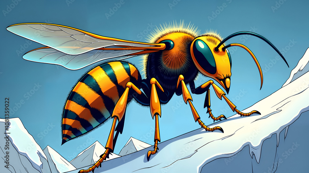 The Enigmatic Ice-Wasp: A Mystical Subspecies Thriving in Earth's Most ...