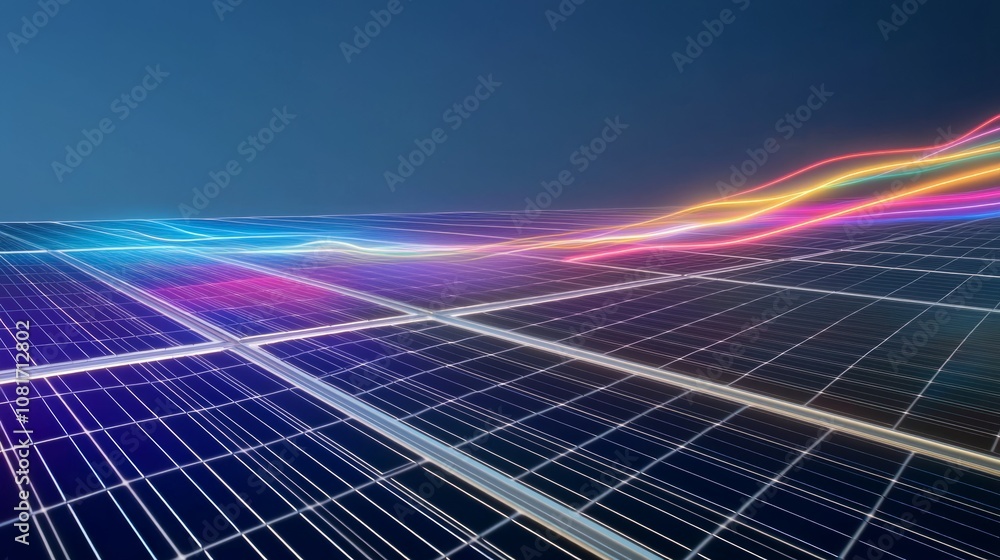 Rainbow of Energy: Abstract Transformation from Solar Panels to ...