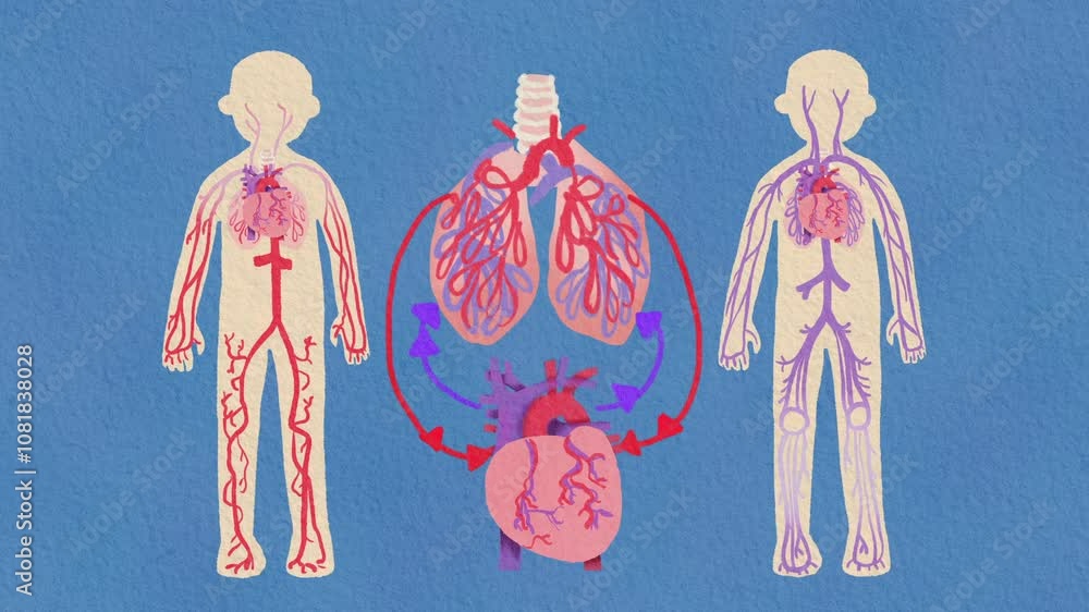 Beautifully Rendered Watercolor Animation of the Human Circulatory ...