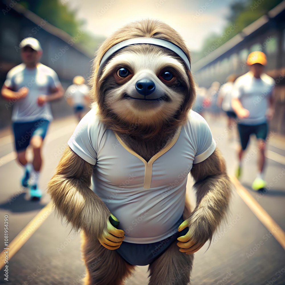 Slow and Steady: A Sloth's Marathon Adventure" "Surprising Everyone ...