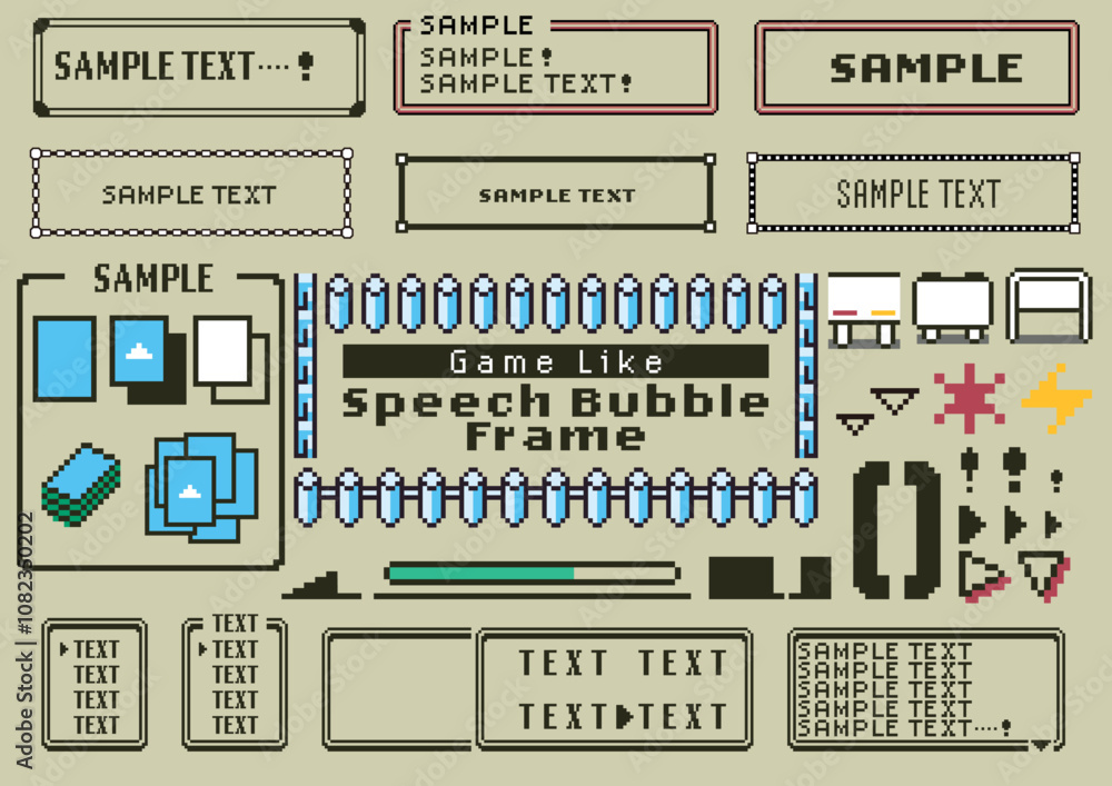 Poster Retro Game Speech bubble & Frame – Wall Art | UkPosters