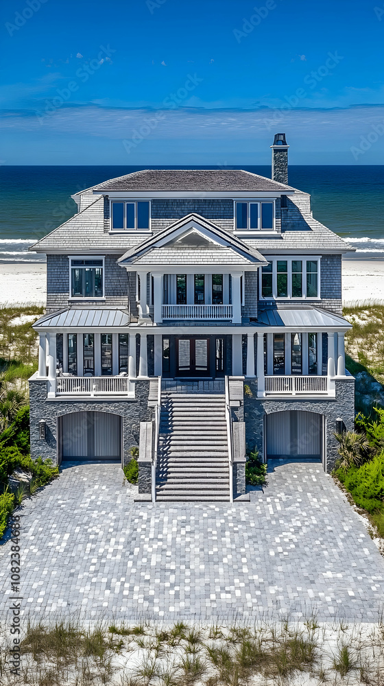 Hamptons beach house with private dune access and pristine Atlantic ...