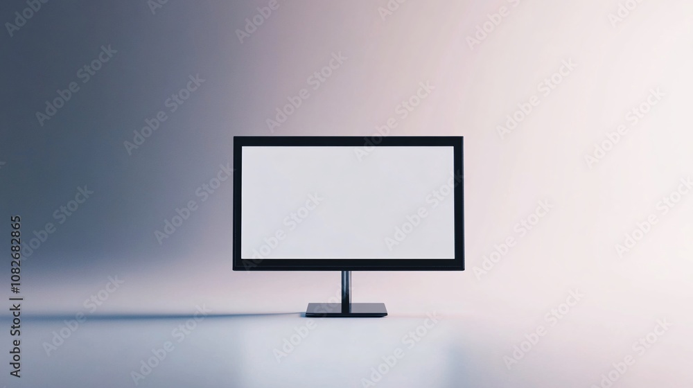 Minimalist desktop monitor with a thin, black frame and edge-to-edge ...