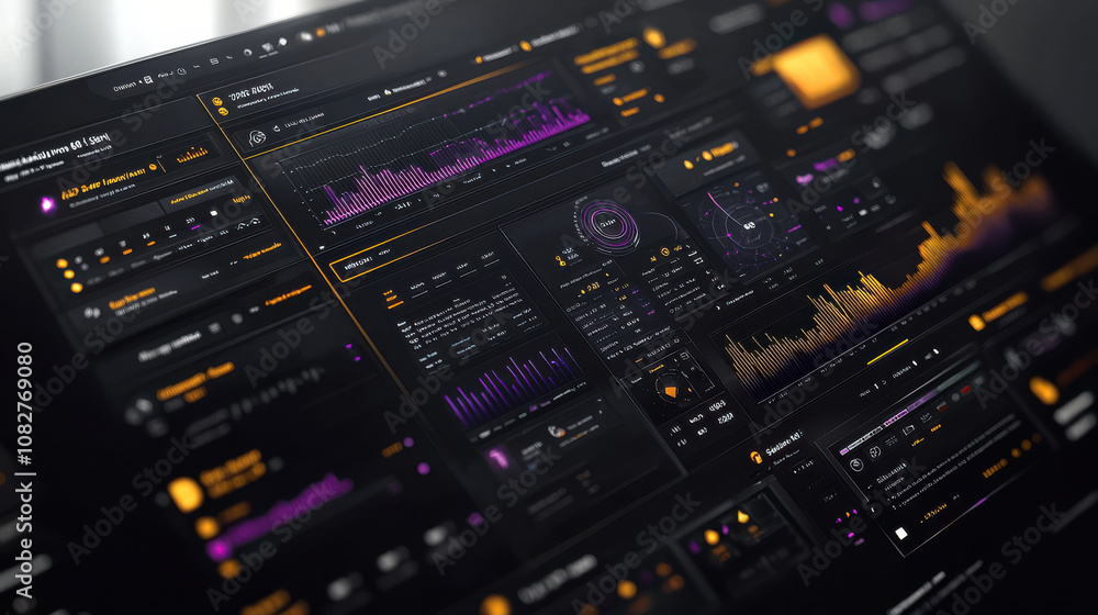 Sleek dashboard design focused on insights, emphasizing data ...