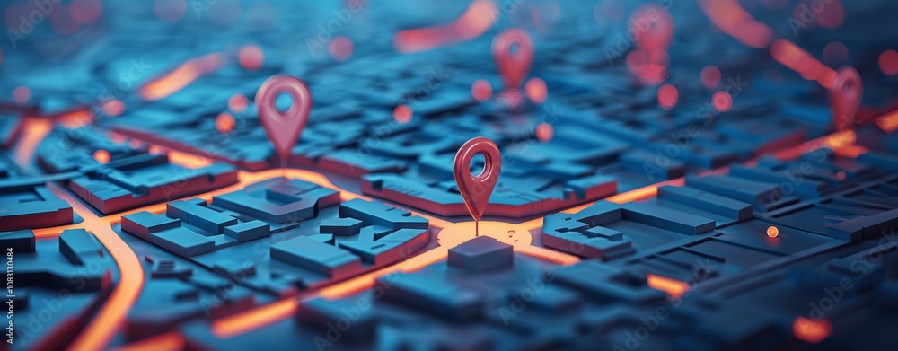 urban city navigation map and GPS tracking for public transportation ...