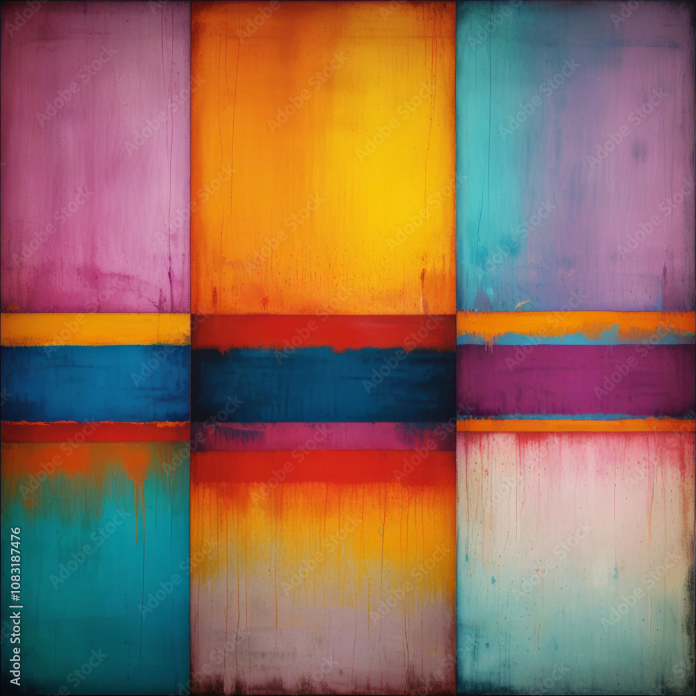 Poster Modern Abstract Art with Emotional Color Palette – Wall Art ...