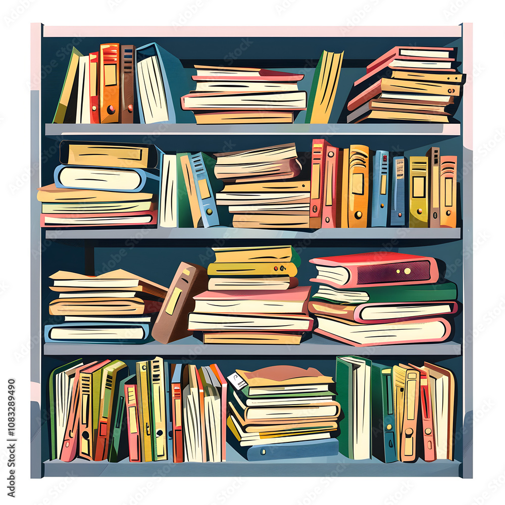 paper documents stacked in archive. folders with documents on the ...