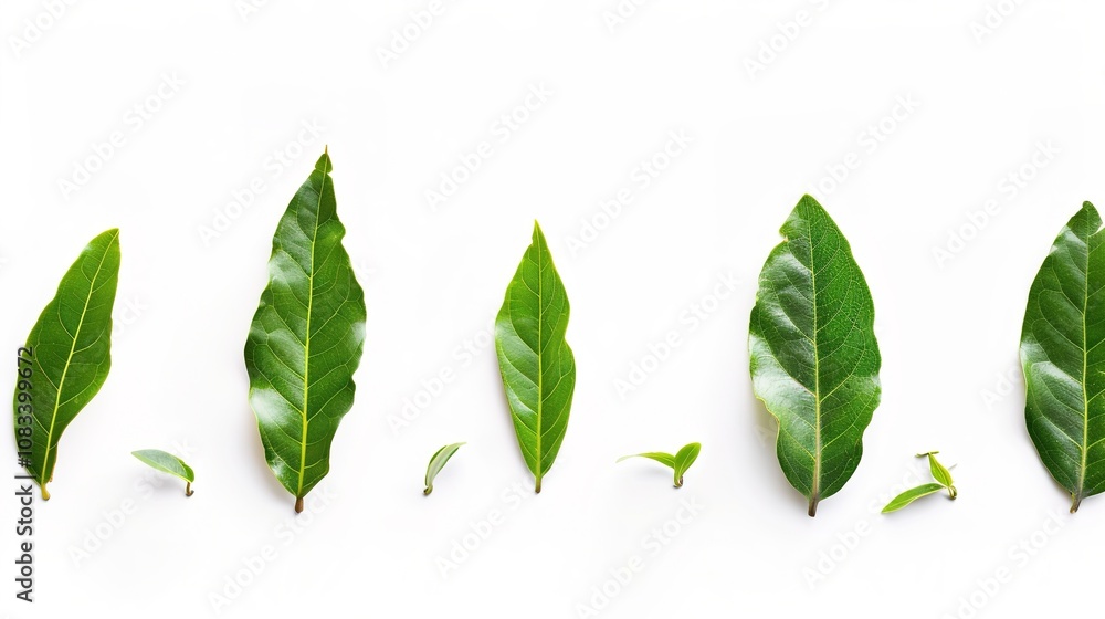Bay Leaf Isolated on White Background - A Symbol of Flavor and ...