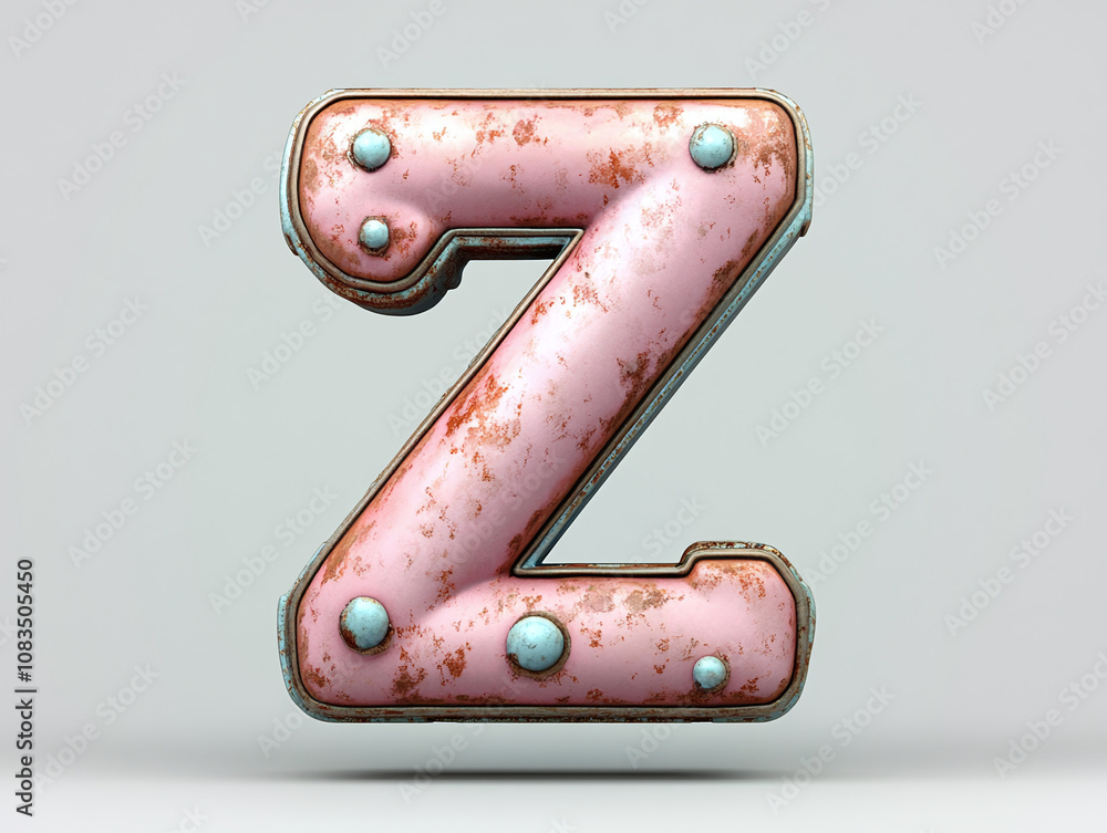 Letters, letters Z, Z, icon, metal, razor, tool, key, illustration ...