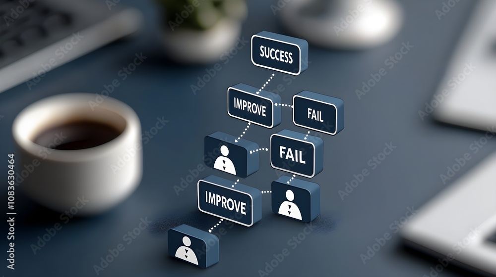 Visual Representation of Decision-Making Process Featuring Success and ...