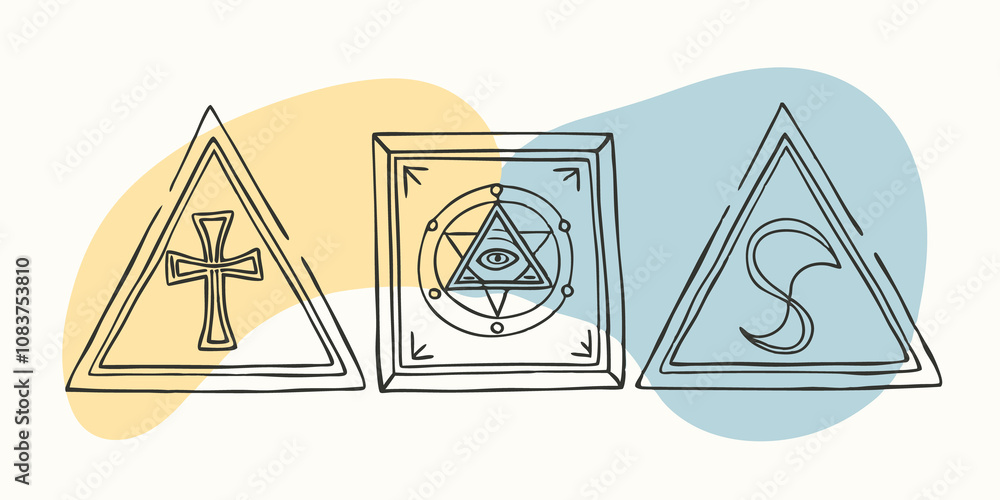 Alchemy Symbols A series of alchemical symbols representing earth air ...
