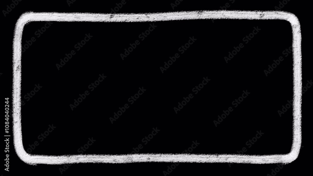 Outline Art, Loop Animation frame border for horizontal and vertical ...