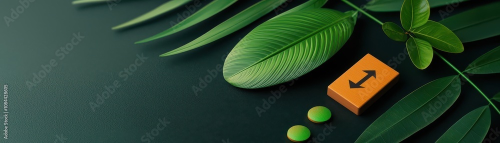 green graph concept. Sustainability index dashboard with green line ...