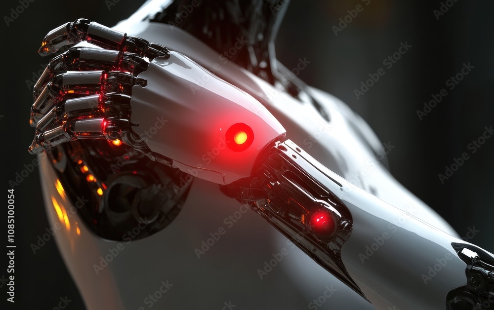 Robot Gripping Human Shoulder Firmly: A robot gripping a human's ...