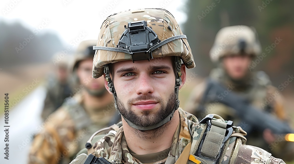 The soldiers, armed with cutting edge weaponry and tactical gear, moved ...