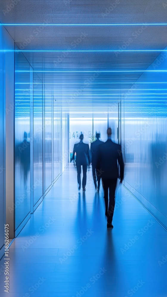 Group of Business people walking in the office corridor,People in ...