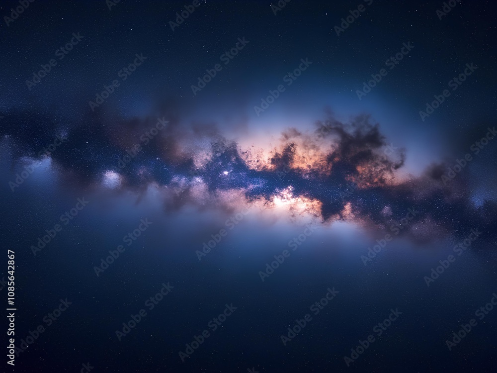 Milky way galaxy visible in the night sky without the light pollution ...