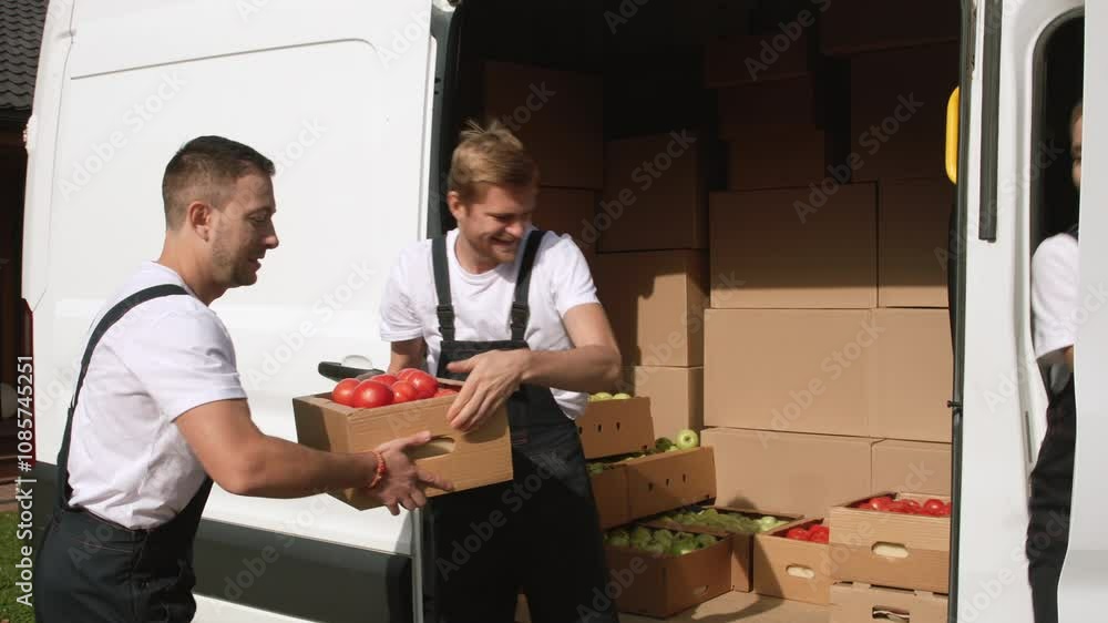 Transportation of fresh fruits and vegetables from producing warehouse ...