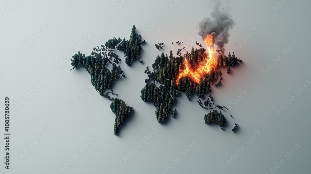 World Maps with Heat Maps Gradients: A world map with a heat map ...