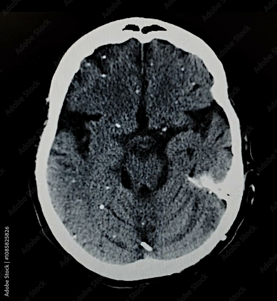 Fotografija Brain CT with Cysticercosis - Calcified Larvae of Pork ...