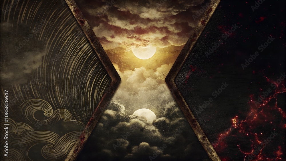 versus wallpaper, heaven and hell, good vs evil, light and darkness ...