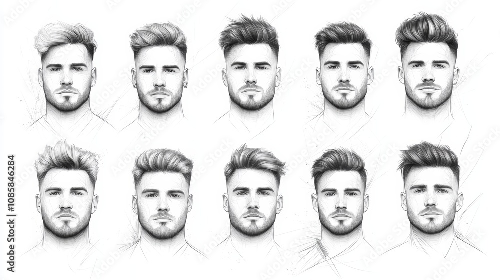 Six views of a face, front, profile, threequarter, and more exploring ...