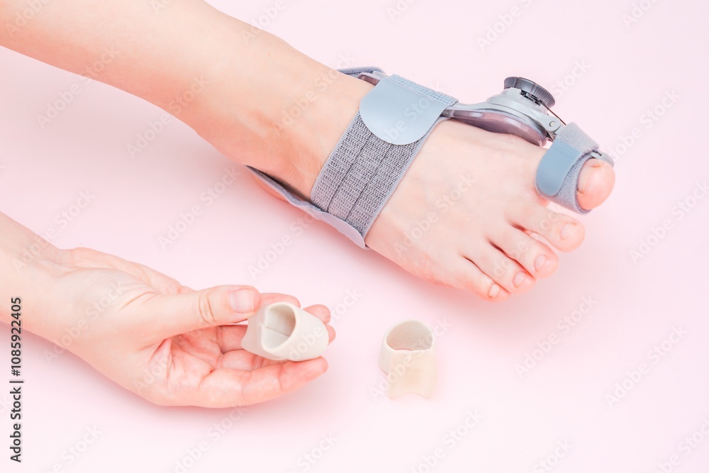 Medical orthopedic bandage and silicone finger separator to treat and ...