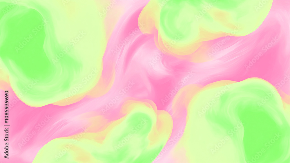 ภาพประกอบสต็อก Abstract pink and green color background with soft ...