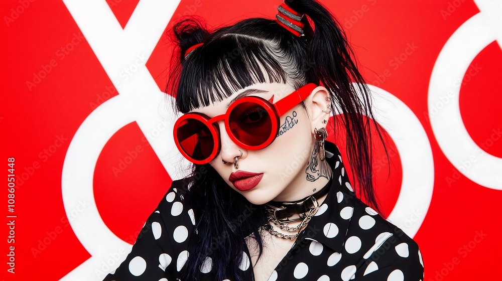 Ethereal cybergoth retrofuturist X girl is overflowing, photograph ...