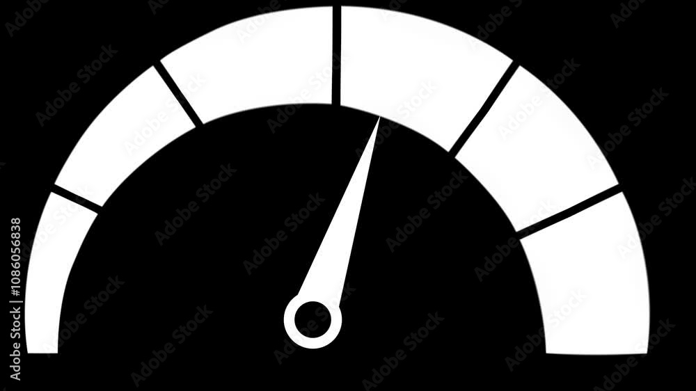Speedometer, isolated on transparent background with alpha channel ...