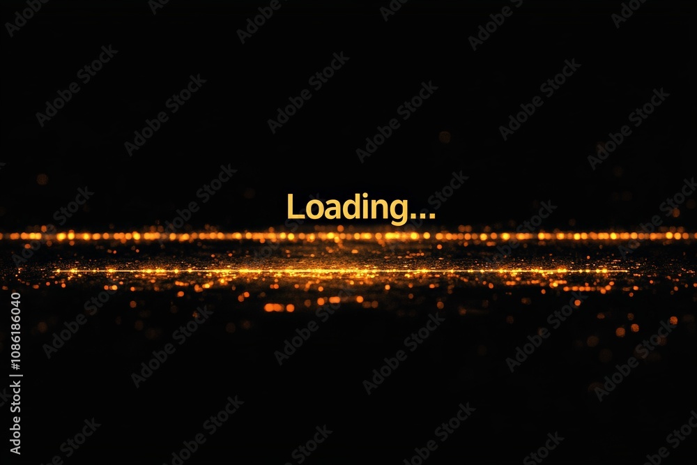 2025 to 2025 loading gold progress bar greeting card Stock Photo ...