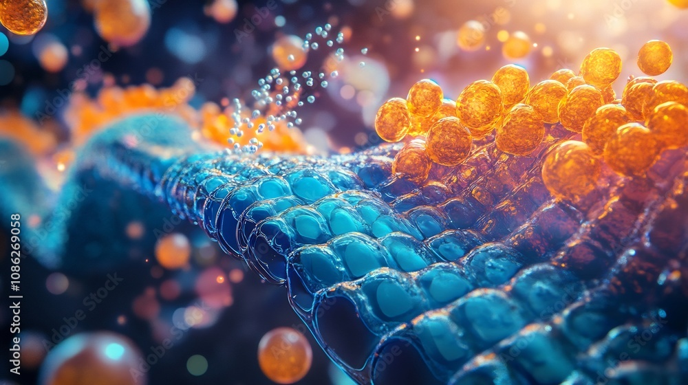 Cell membrane structure function depicted in a comprehensive bio ...