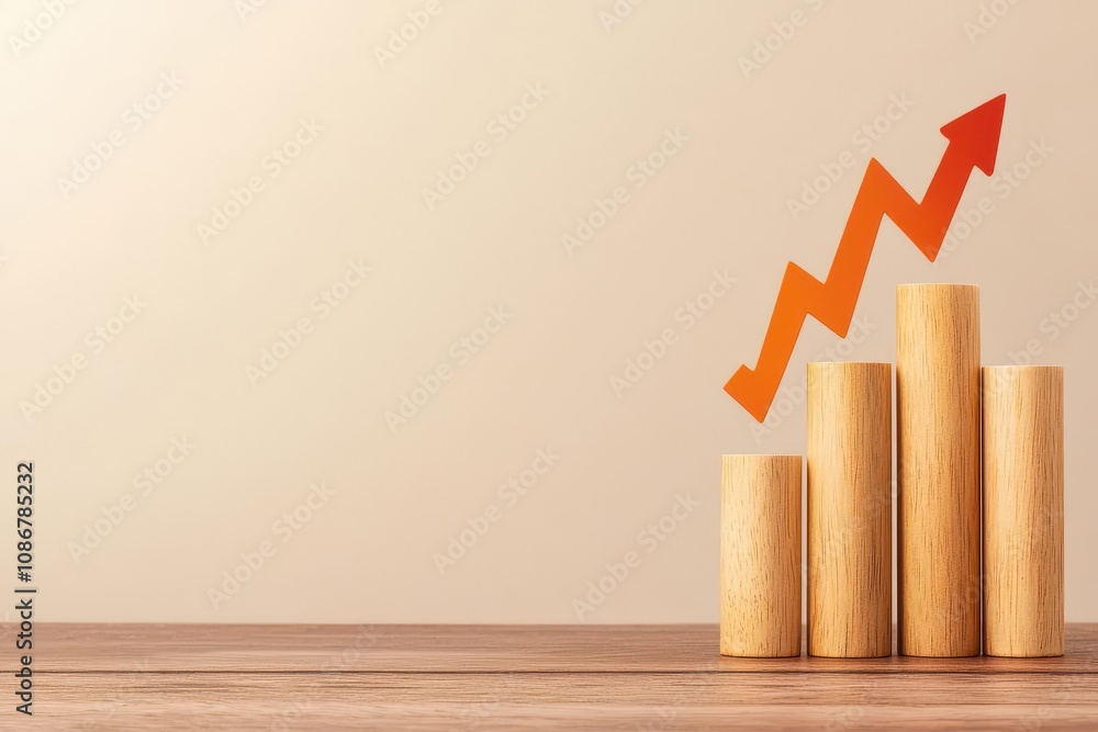 economic risk concept. Bar chart illustrating the impact of recessions ...