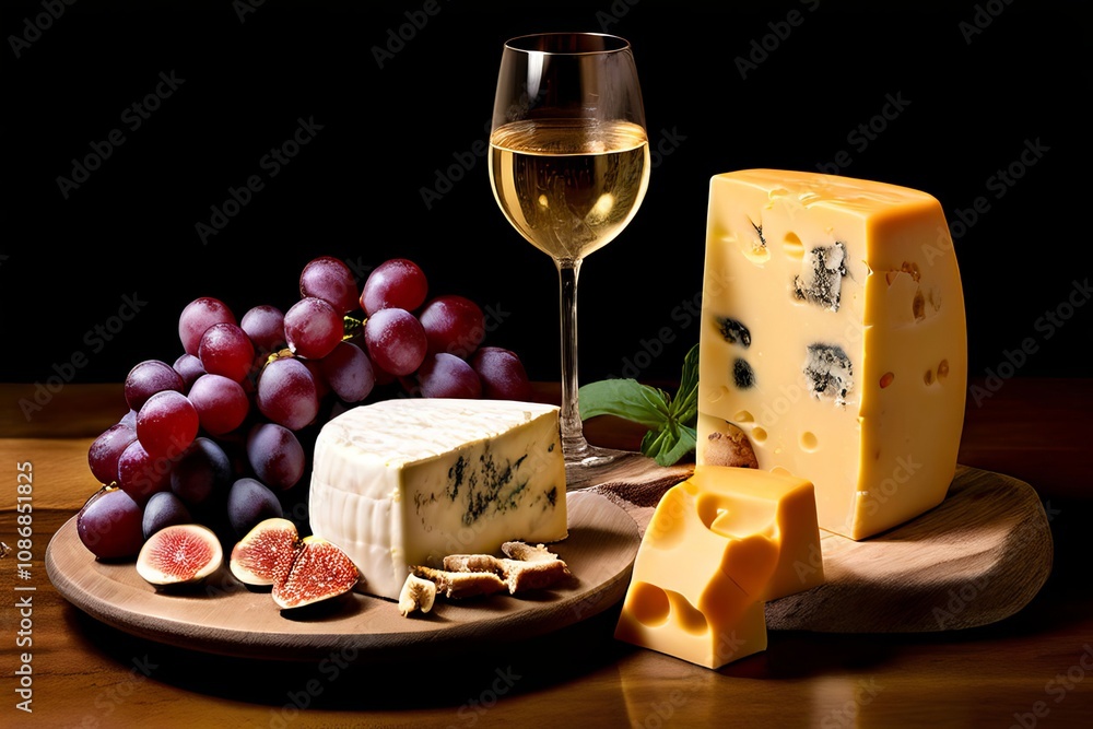 wine and cheese savor the flavor with a wine and cheese themed p Stock ...