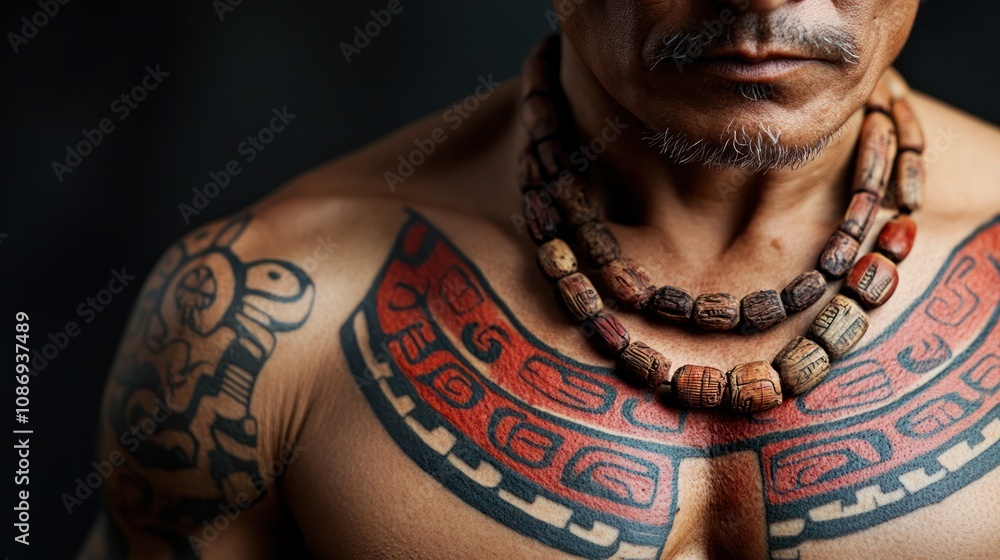Traditional tattoo art from indigenous cultures, showcasing ancestral ...